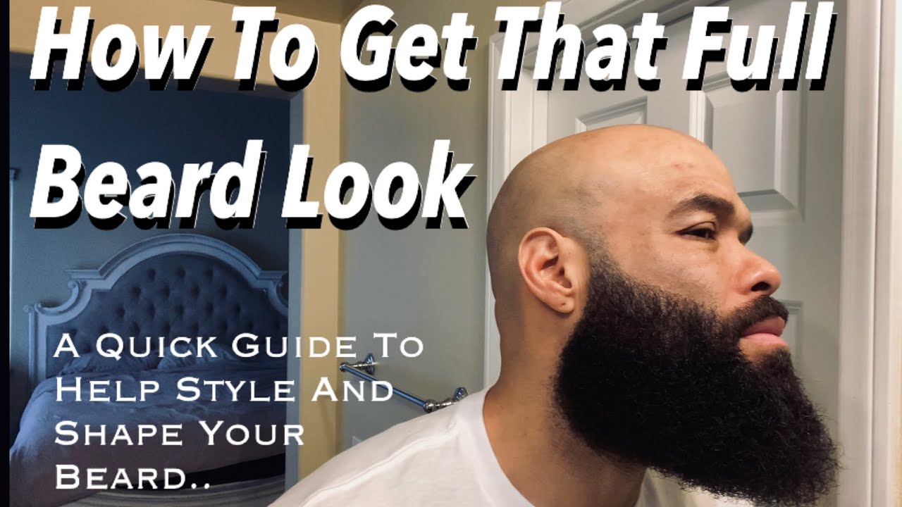 How to Grow a Beard / Shape And Style Your Beard - YouTube