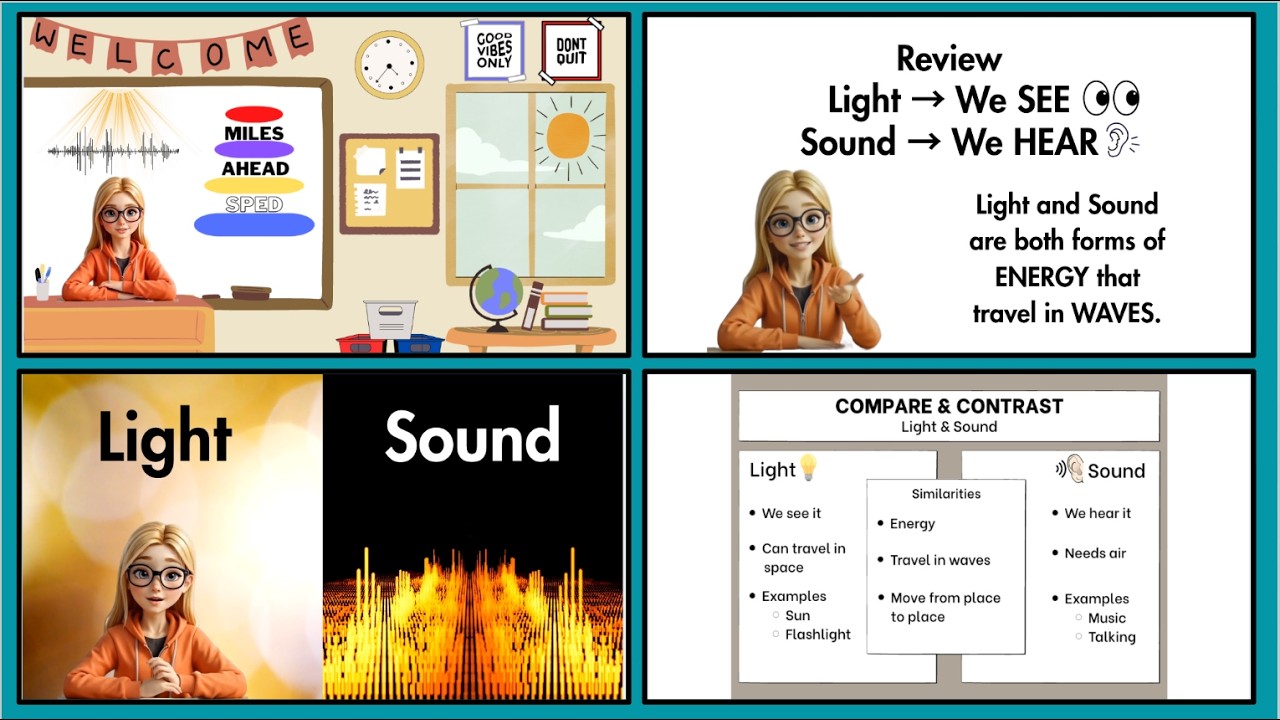 Light & Sound Compare & Contrast, ULS Unit 27 - YouTube