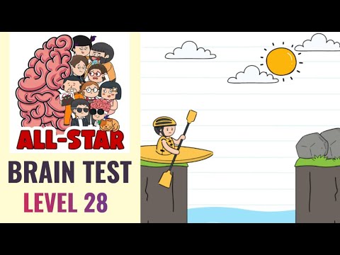Brain Test All Star Level 28 | Help him get across | Walkthrough - YouTube