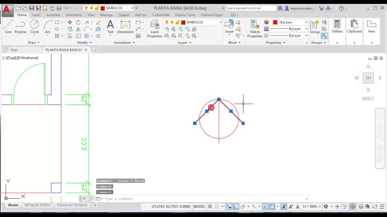 | AULA 10 | AUTOCAD 2020 | CRIAÇÃO DE SÍMBOLOS E MARCAÇÃO DA LINHA DE ...