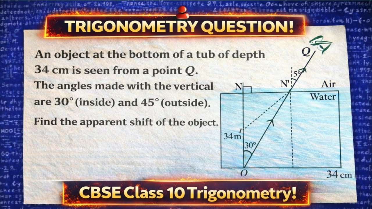 CBSE Class 10 Maths | Trigonometry Board Question | Step by Step ...