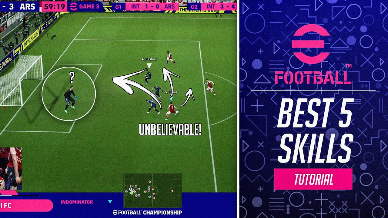 eFootball™ 2023 | THE ONLY 5 SKILLS YOU NEED TO KNOW (Tutorial) - YouTube