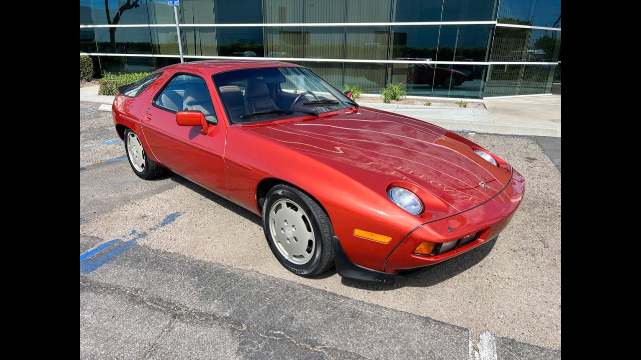 1983 Kiln Red Porsche 928 S Coupe - YouTube
