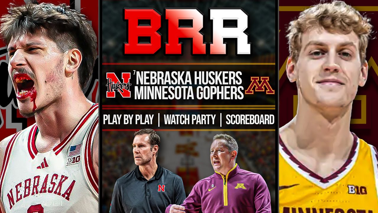 #7 Nebraska Cornhuskers vs Minnesota Golden Gophers | LIVE | Scoreboard ...