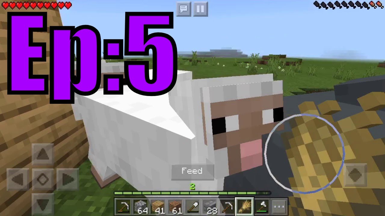 Minecraft Pocket Edition - The Sheep Pen (5) - YouTube