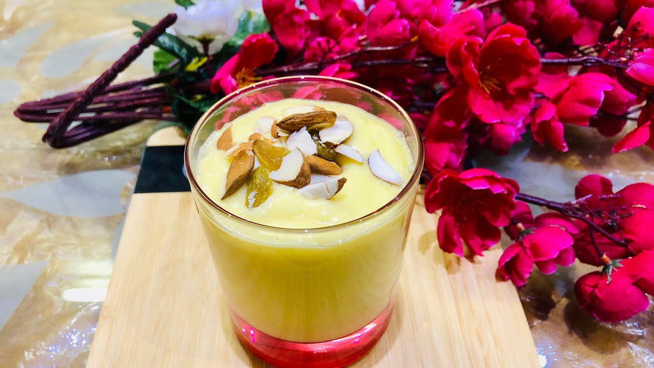 Creamy and thick mango shake in 2 min // tasty mango shake - YouTube