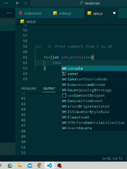 Print numbers from 1 to 10 in JavaScript #javascript #javascriptdom #numbrology - YouTube