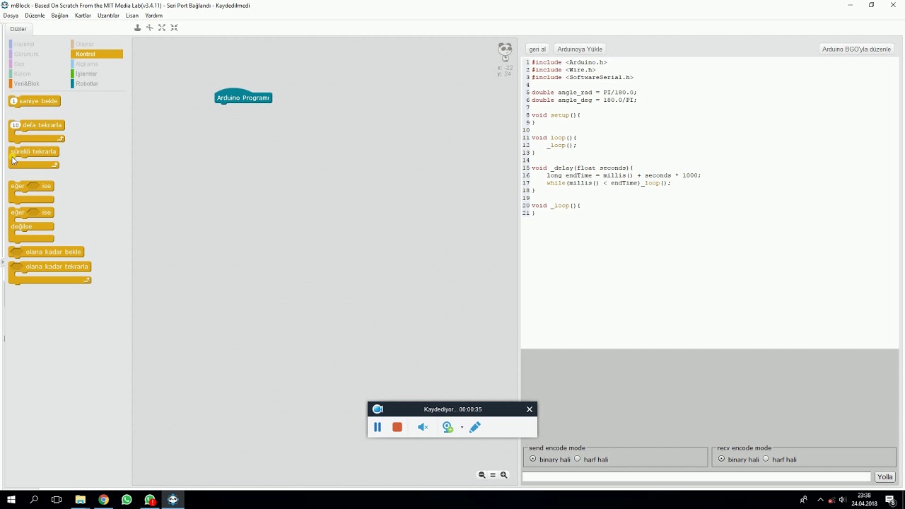 Arduino UNO için mBlock Kullanımı - YouTube