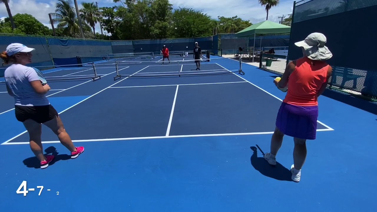 PICKLEBALL - G2 - MEGAN + VAL vs MICHAEL + JAY - DBTC 06-14-20 - YouTube