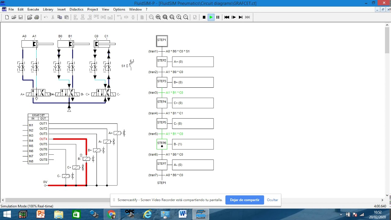 Simulação de um sistema eletropneumático mediante GRAFCET utilizando ...