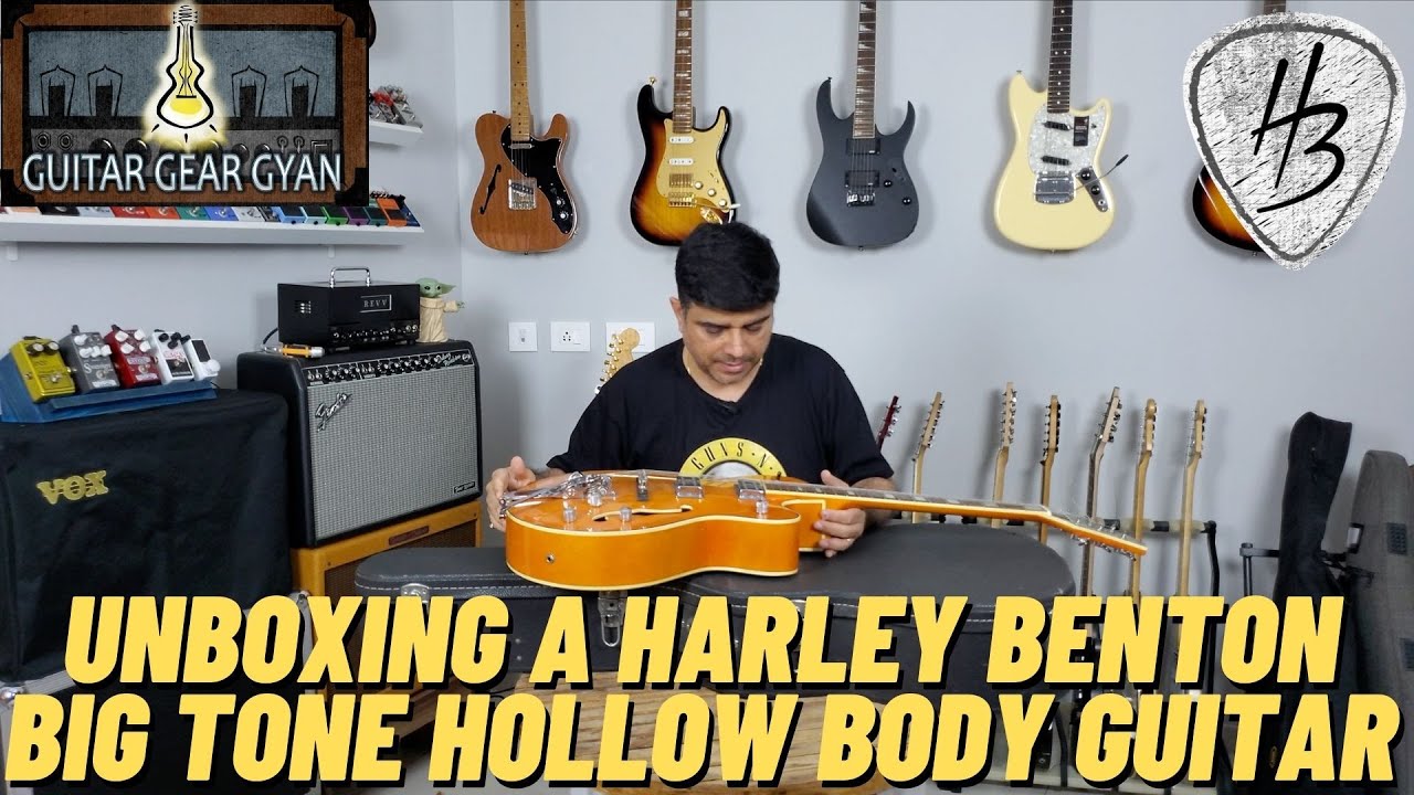Unboxing A Harley Benton Big Tone Hollow Body Guitar - YouTube