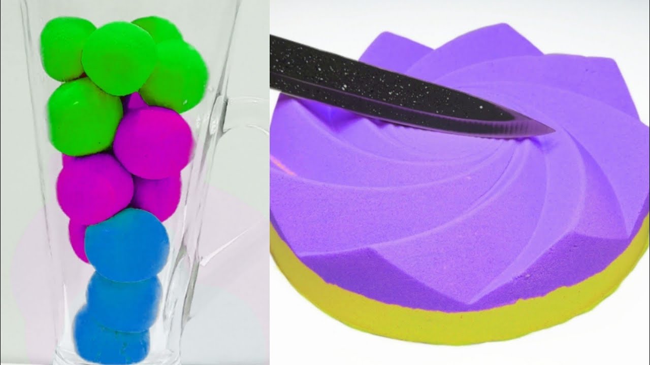 Super Satisfying and Relaxing 2 Minute Kinetic Sand | Best of Kinetic ...