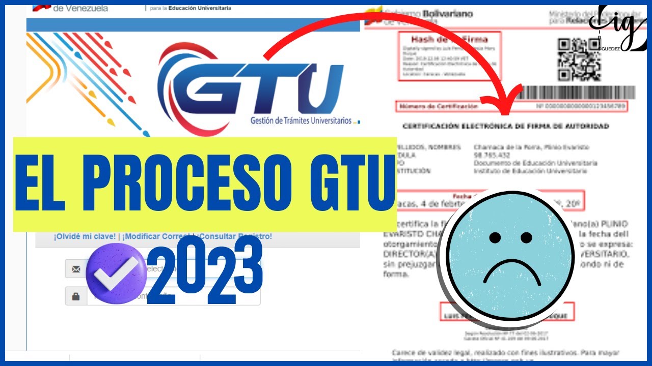 PROCESO GTU 2023 ¿Como LEGALIZAR TITULO Y DOCUMENTOS UNIVERSITARIOS en ...