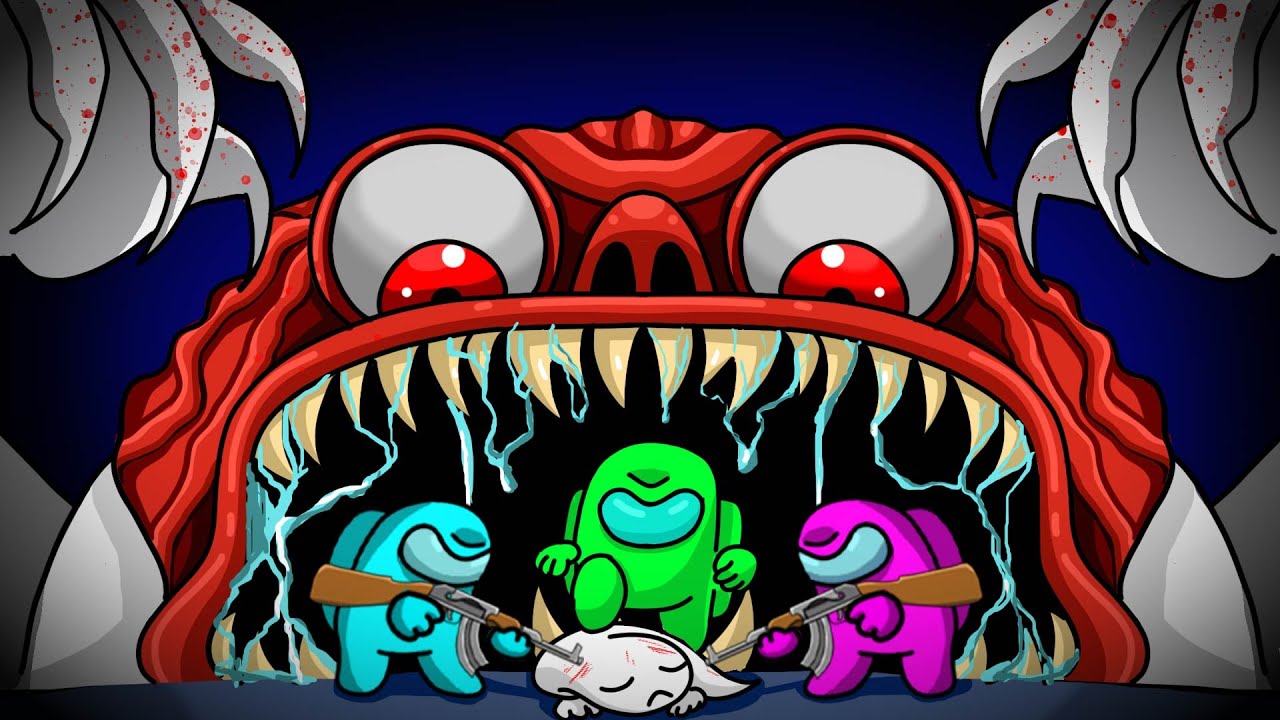 어몽어스 Among Us Bridge Worm Game animation - YouTube