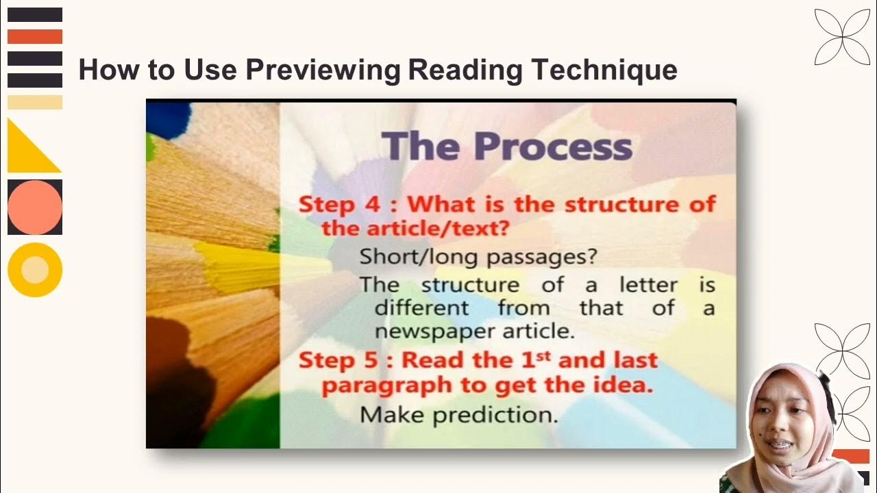 PREVIEWING READING TECHNIQUE [Reading I] - YouTube