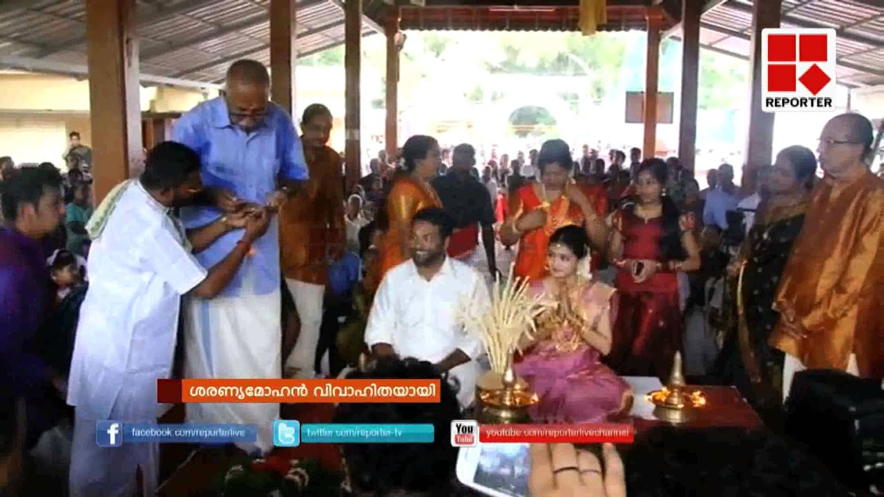Actress Saranya Mohan Marriage video - YouTube
