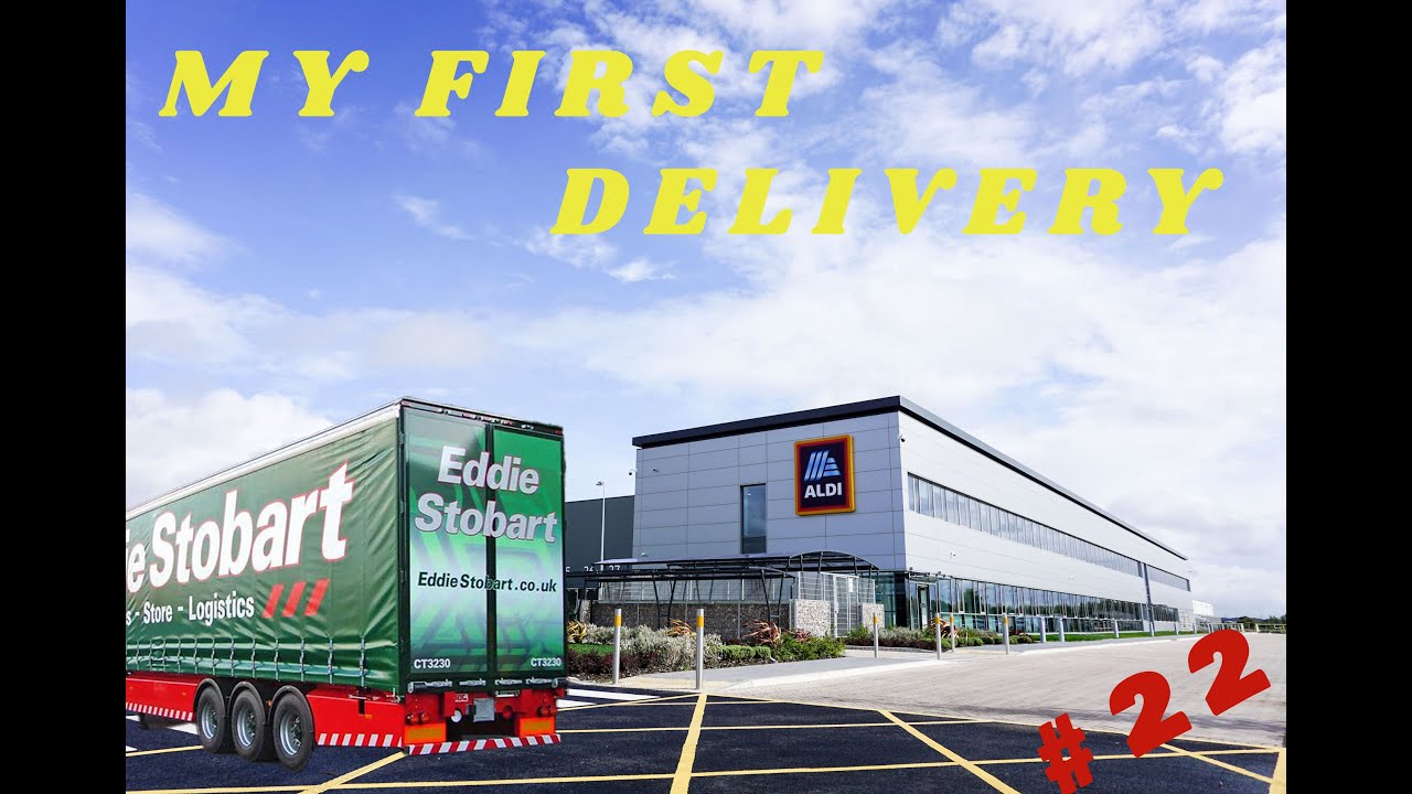 POV DRIVE MY FIRST DELIVERY IN ALDI SCANIA R 450 TRUCK DRIVER UK #22 ...