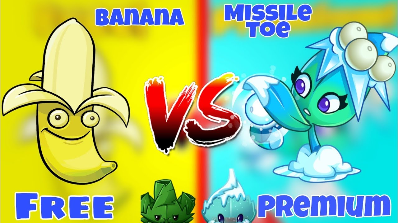 Plants vs. Zombies 2 Missile toe vs banana launcher max level - PVZ2 ...