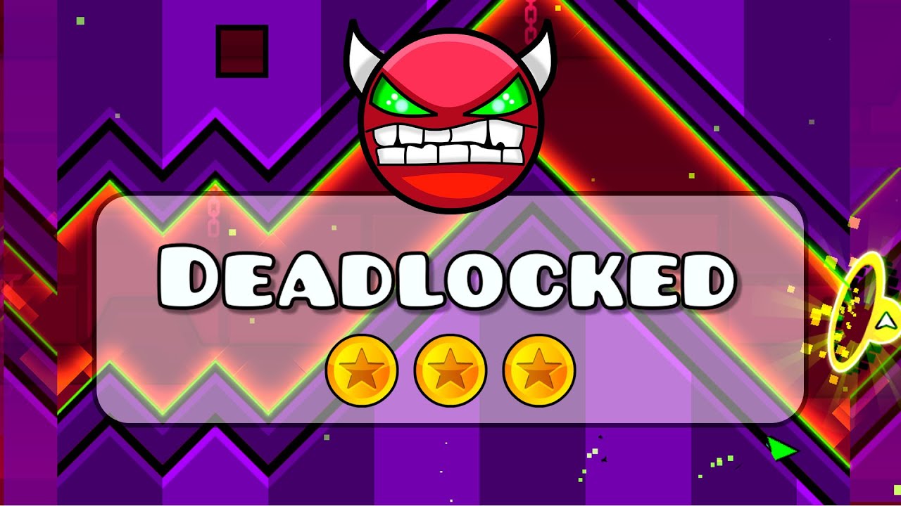 Geometry Dash – “Deadlocked” 100% Complete [All Coins] - YouTube