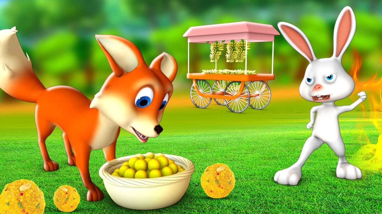 தந்திரமான நண்பர் நரி - Cunning Friend Fox and Rabbit Story | 3D ...