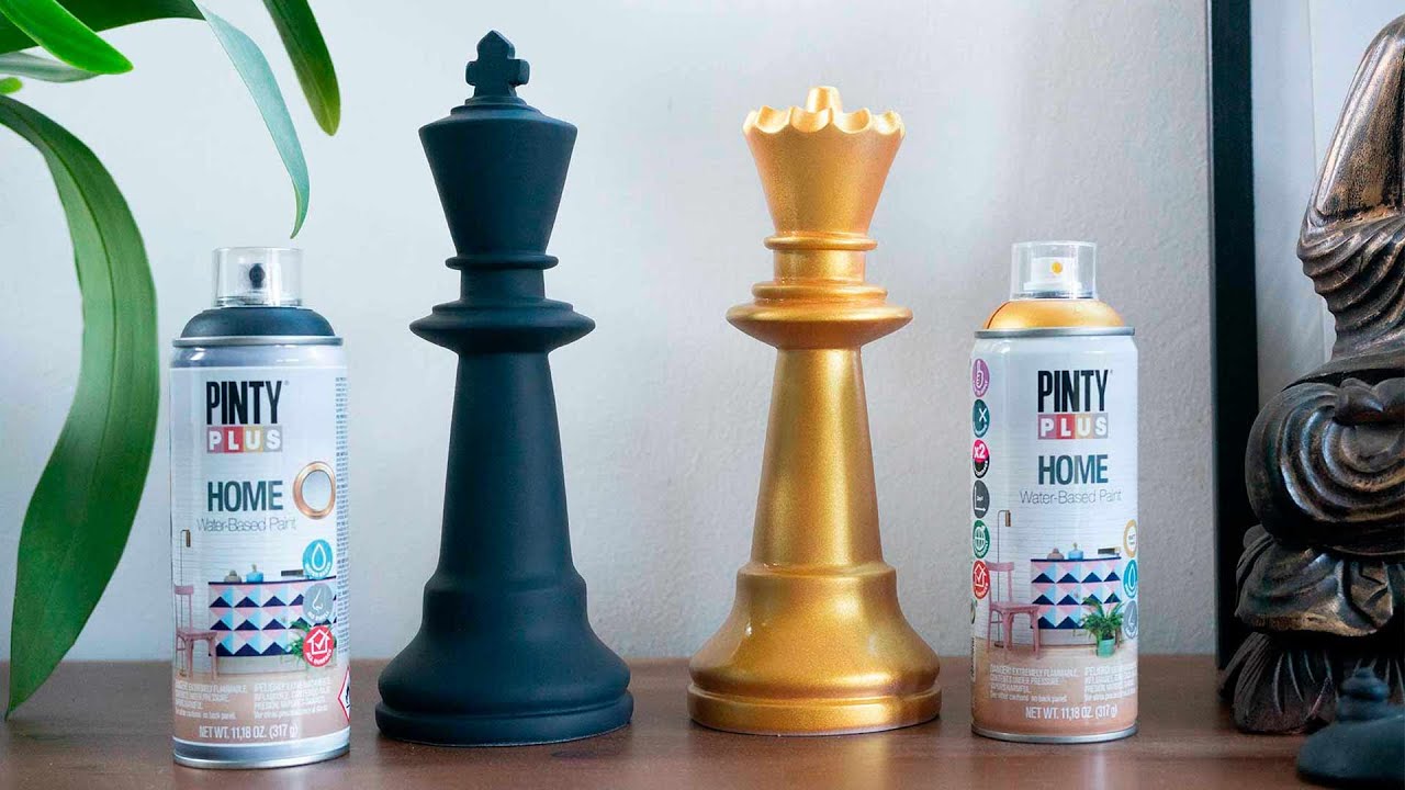 Como pintar con color ORO en spray - YouTube