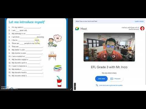 Introducing Yourself EFL Grade 3 - YouTube