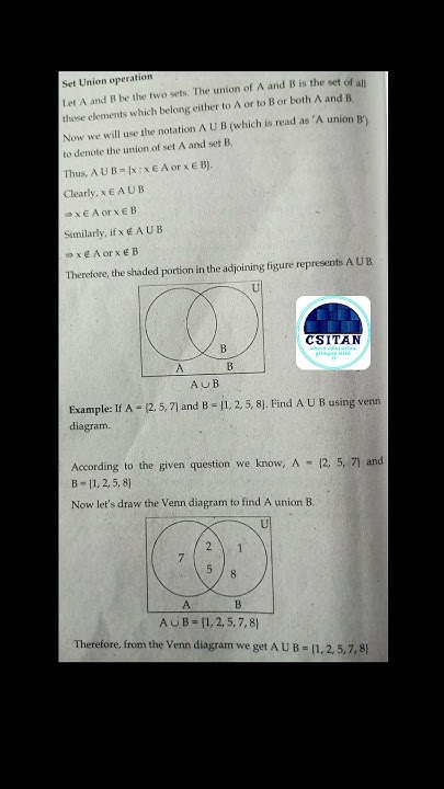 Represent any three set operations using venn diagram - YouTube