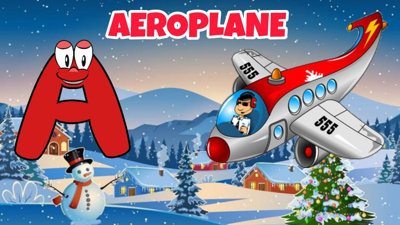 A for aeroplane ️|A-Z|alphabets| abcd| B for Butterfly| Learn alphabet ...