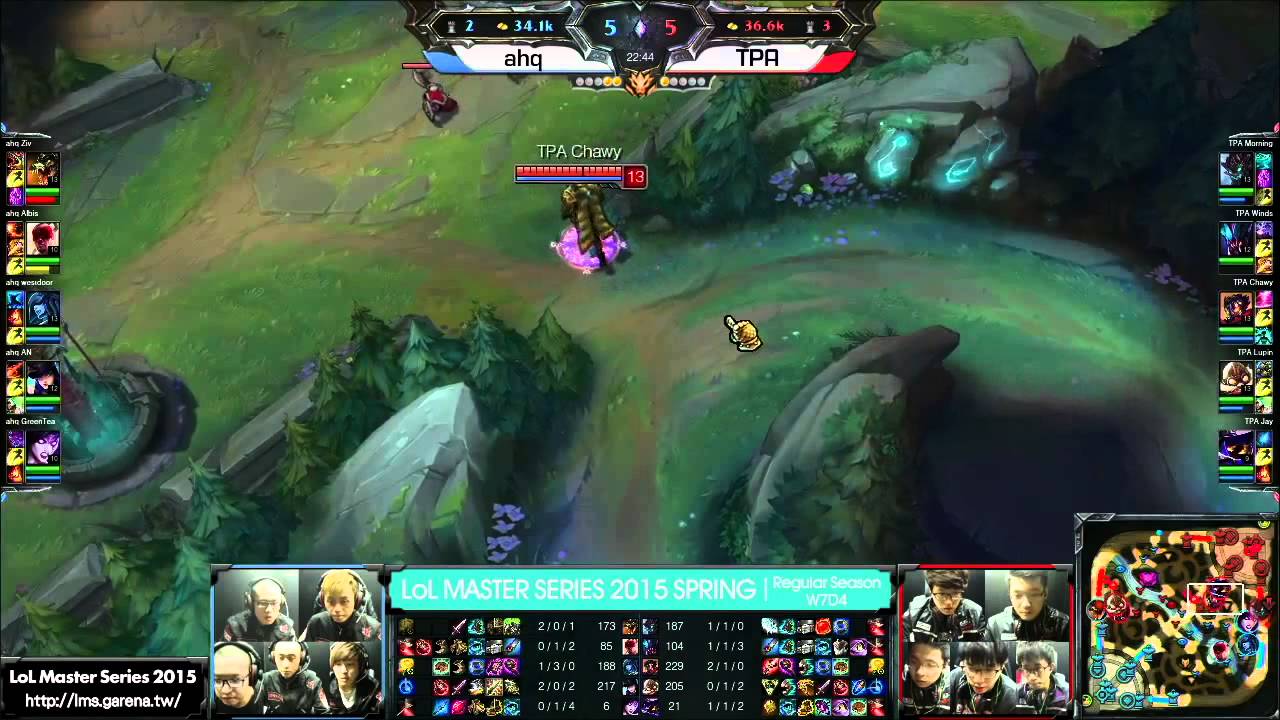 ahq eSports Club vs Taipei Assassins LMS Spring 2015 W7D4 ahq vs TPA - YouTube