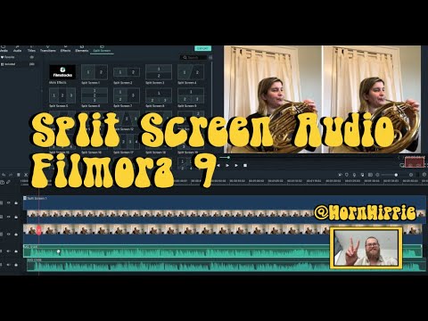 Filmora 9 Split Screen Audio Editing | Horn Hippie - YouTube