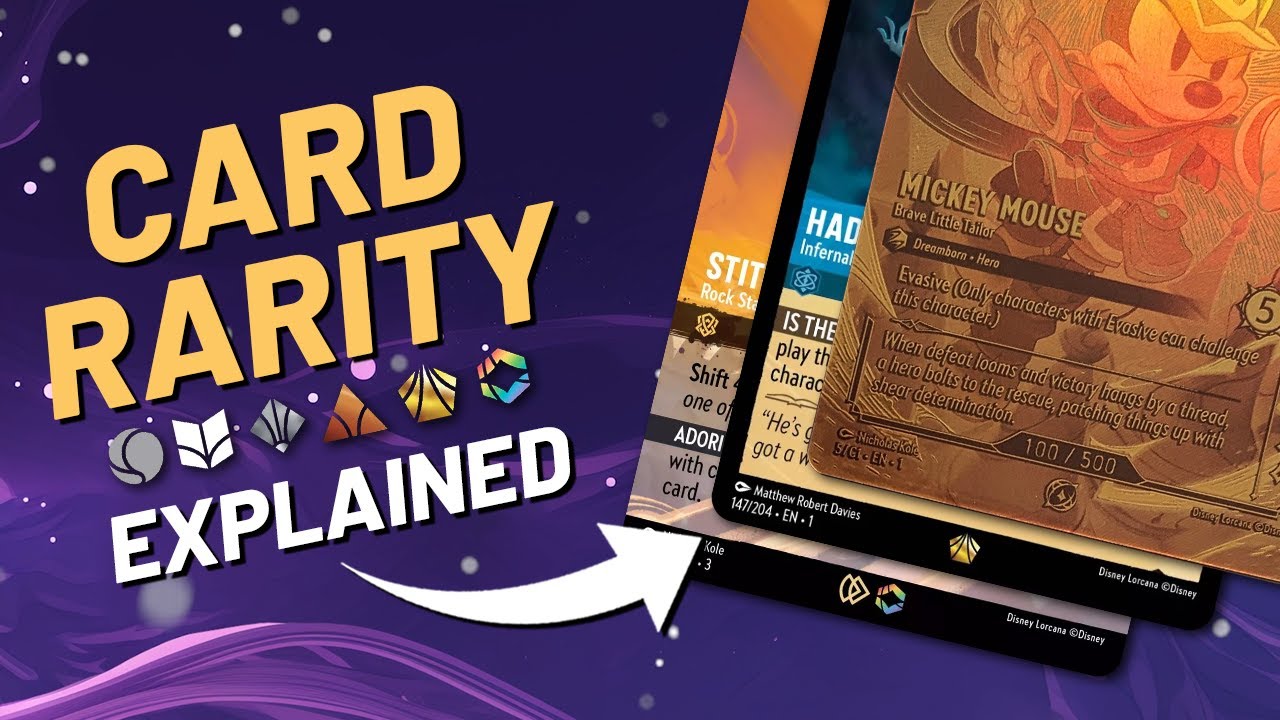 Disney Lorcana CARD RARITY Explained | Regular, Enchanted and Promo ...