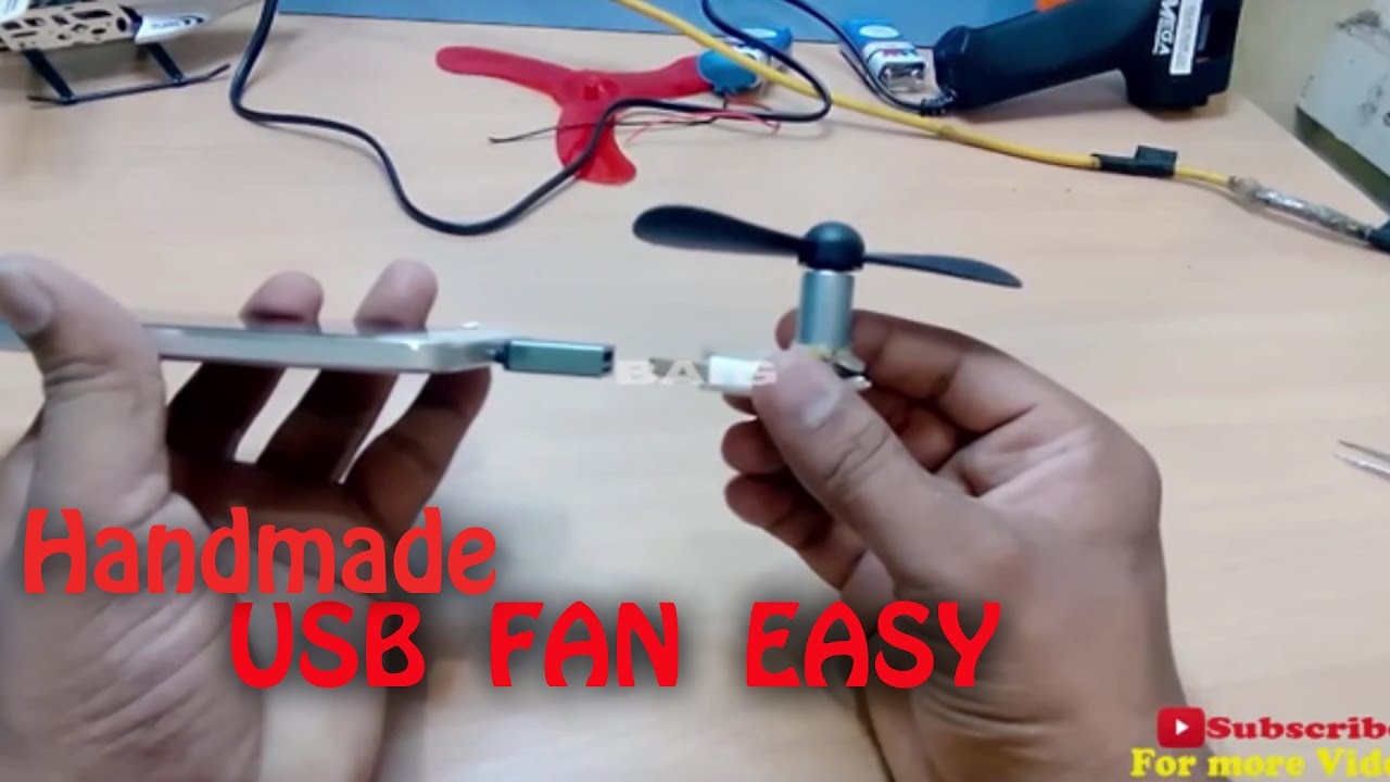 How to make a Handmade Usb Fan for multi purpose -Easy Tutorials - YouTube