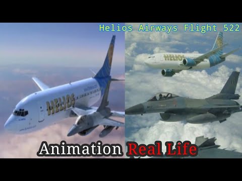 Helios Airways Flight 522 Crash - Animation vs Real Life - YouTube