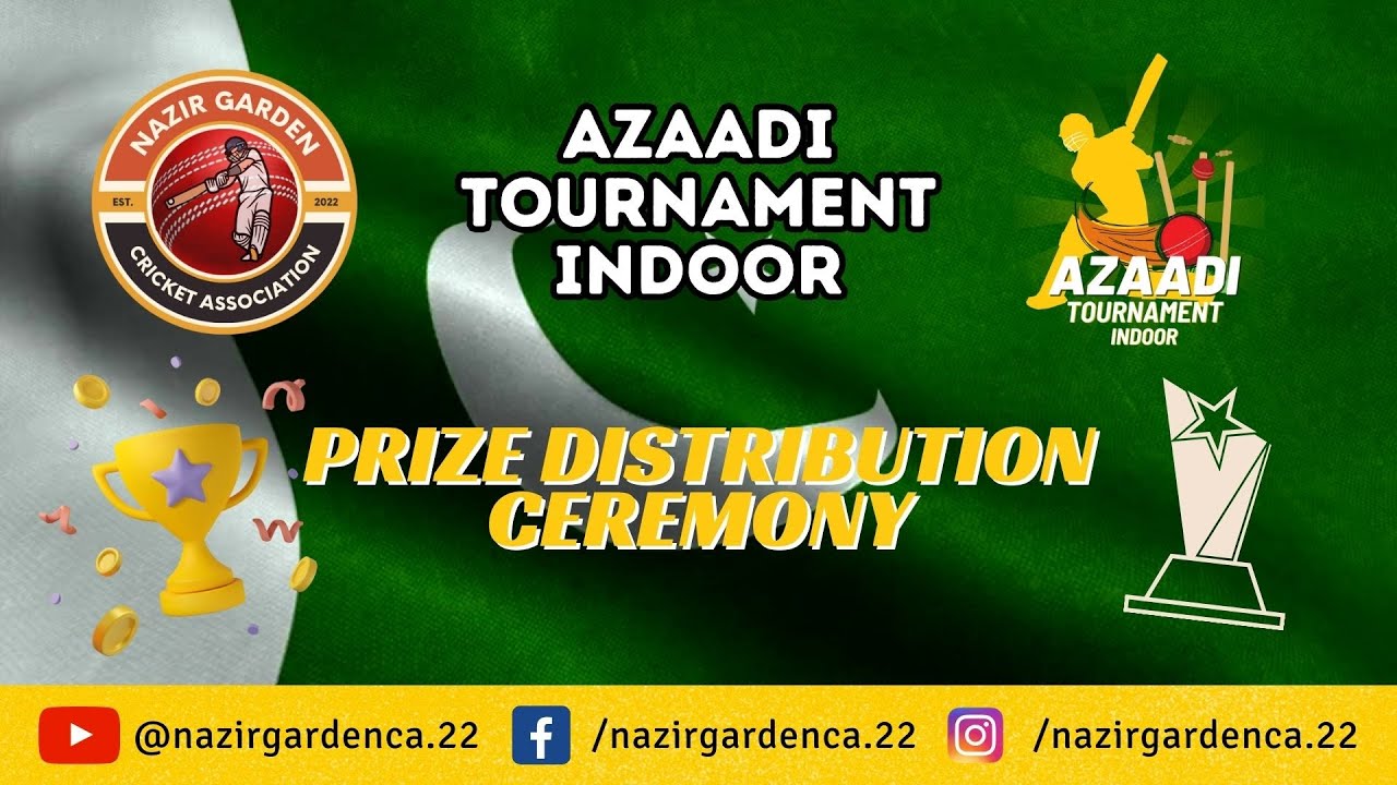 Prize Distribution Ceremony of Azaadi Indoor Cricket Tournament 2023 ...