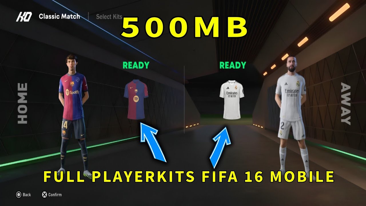 FULL PLAYERKITS FIFA 16 MOBILE - YouTube
