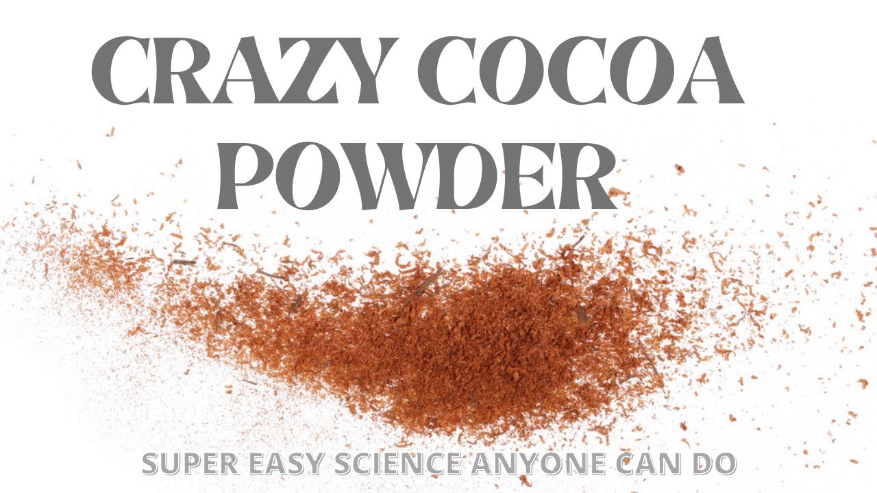 Crazy Cocoa Powder Easy Surface Tension Science Experiment - YouTube