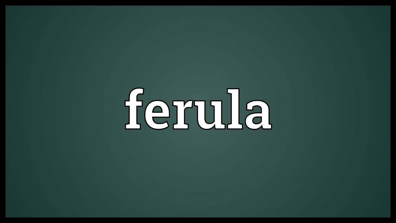 Ferula Meaning - YouTube