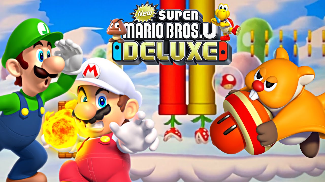 Mario Luigi in Land of flying Blocks Meringue Clouds New Super Mario ...