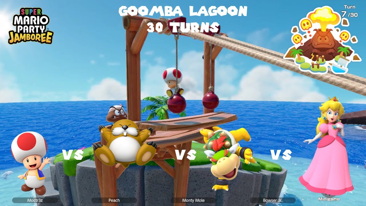 Super Mario Party Jamboree - Goomba Lagoon (30 Turns with Master CPUs ...