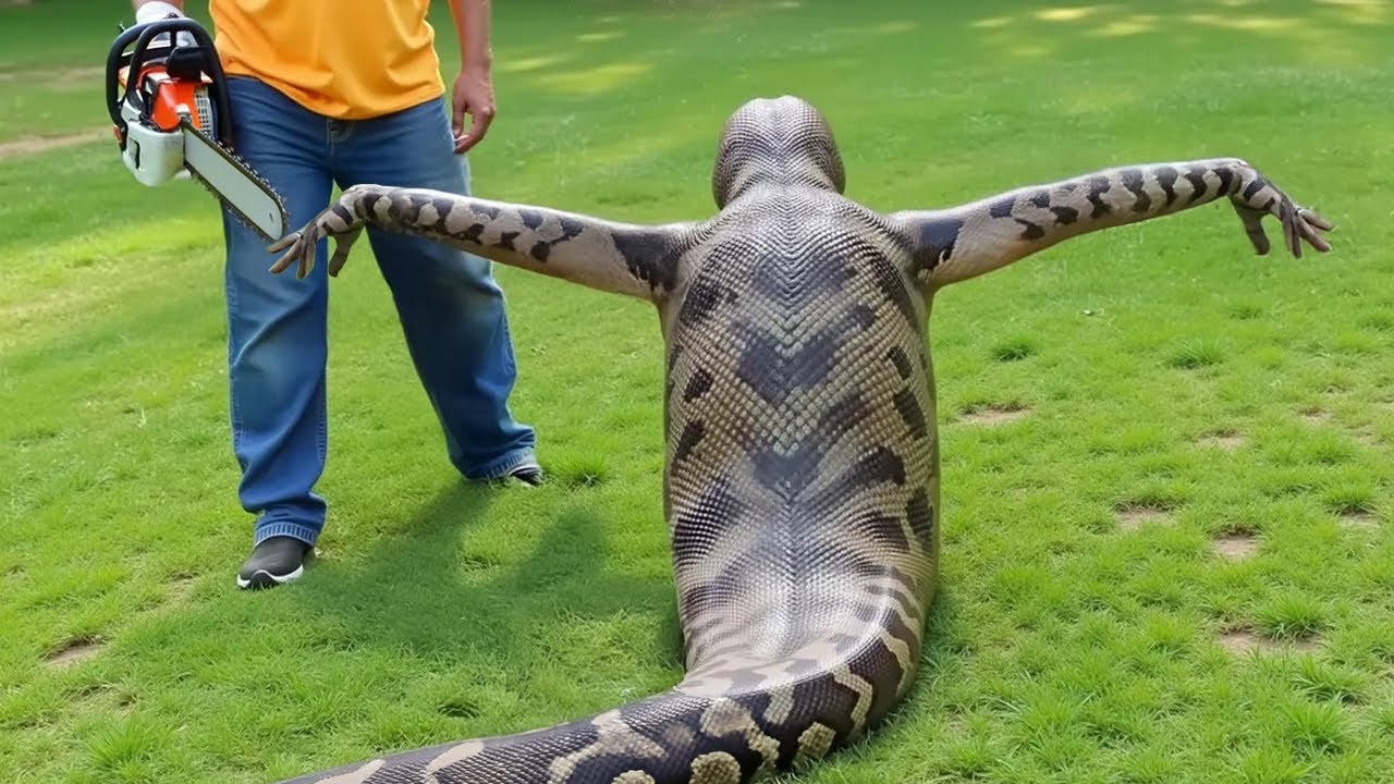 a snake swallowed him alive.. - YouTube