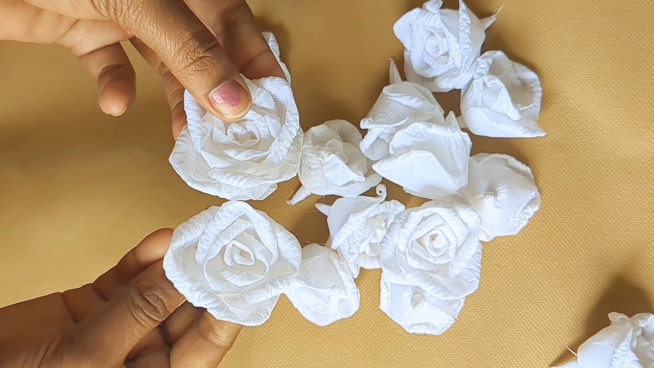 Organdy flower making ideas // SP Craft gallery - YouTube