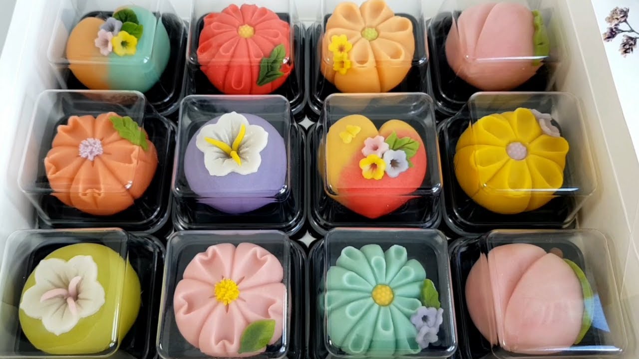 수제 화과자 만들기 달인 / Amazing handmade candy making (sweet making master ...