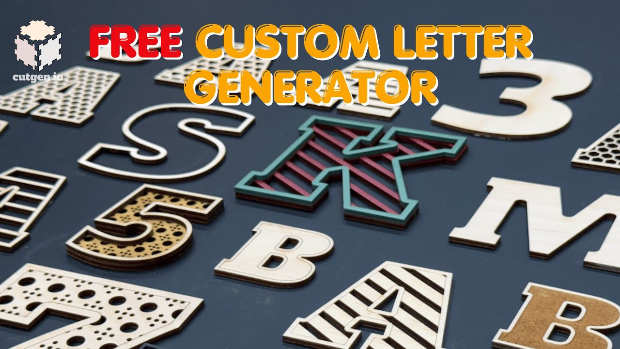 FREE SVG Generator - Design and Sell Unique Letters! - YouTube