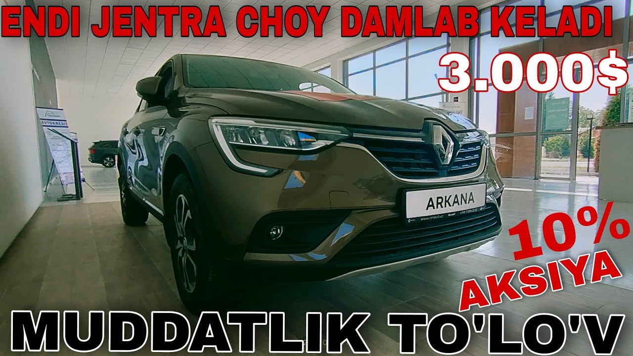 JIZZAXDA QURILGAN ZAVODDA ISHLAB CHIQARILGAN AVTOMOBILLAR RENO ...