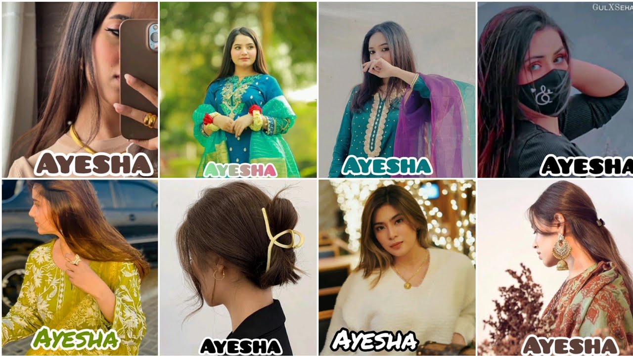 Ayesha name dp ideas||beautiful wallpaper ideas ||Ayesha name profile ...