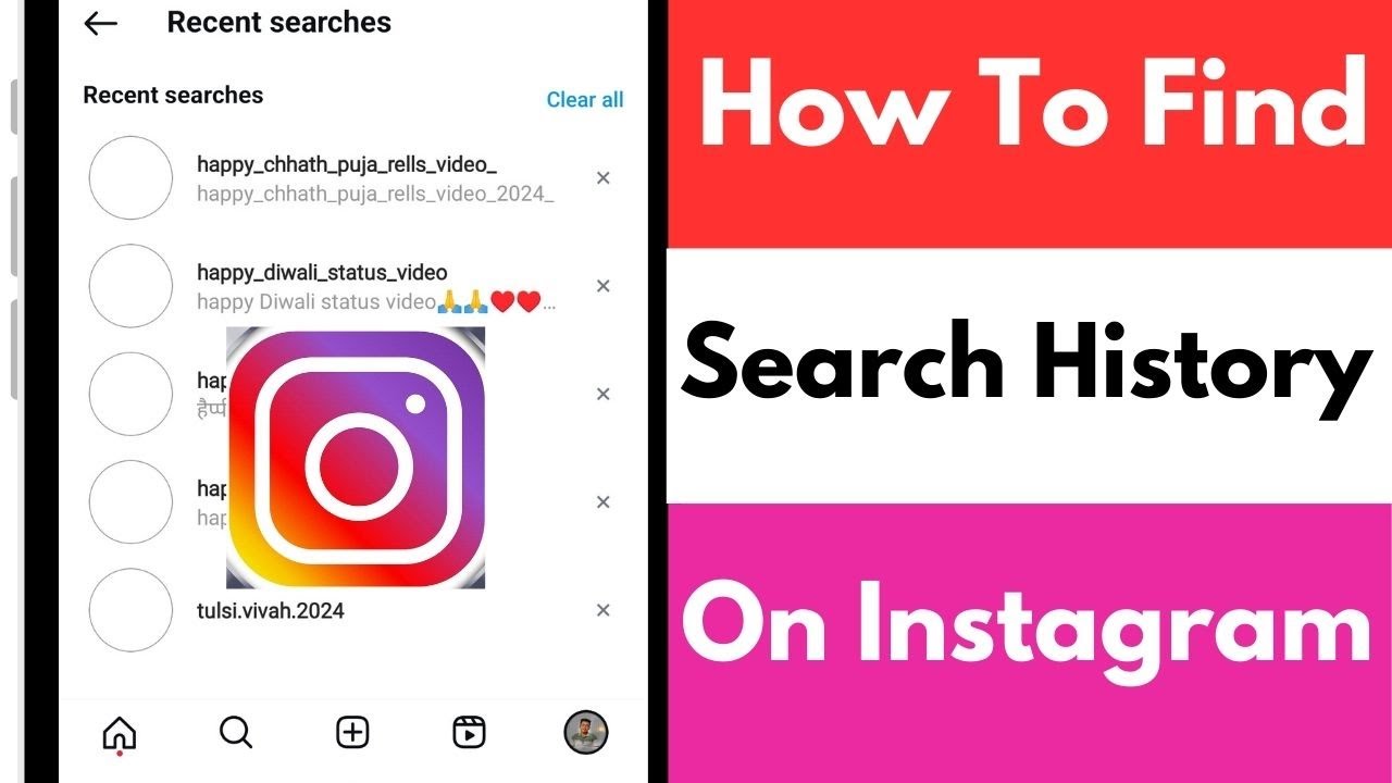 How To Find Search History On Instagram - YouTube