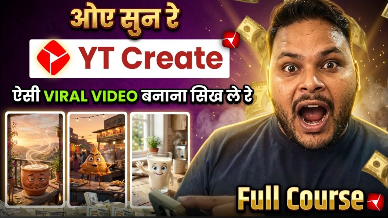 🔥 YT Create se AI Video Kaise banaye🥱 | Object talking video banao ...