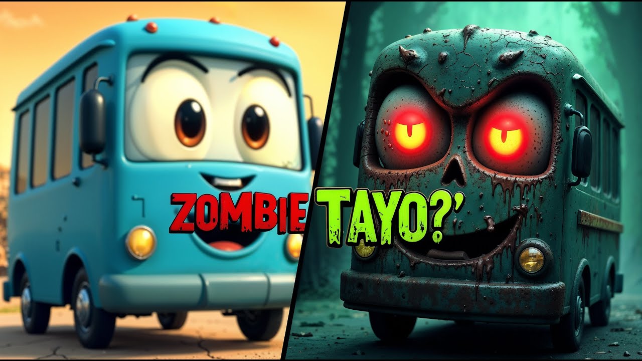 Tayo the Little Bus as ZOMBIES! 🧟‍♂️ | ZombieToon Studio - YouTube
