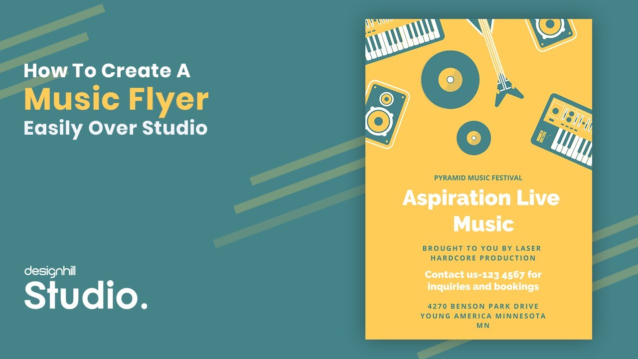 How To Create A Music Flyer Easily Over Studio | Easy-to-use Flyer ...