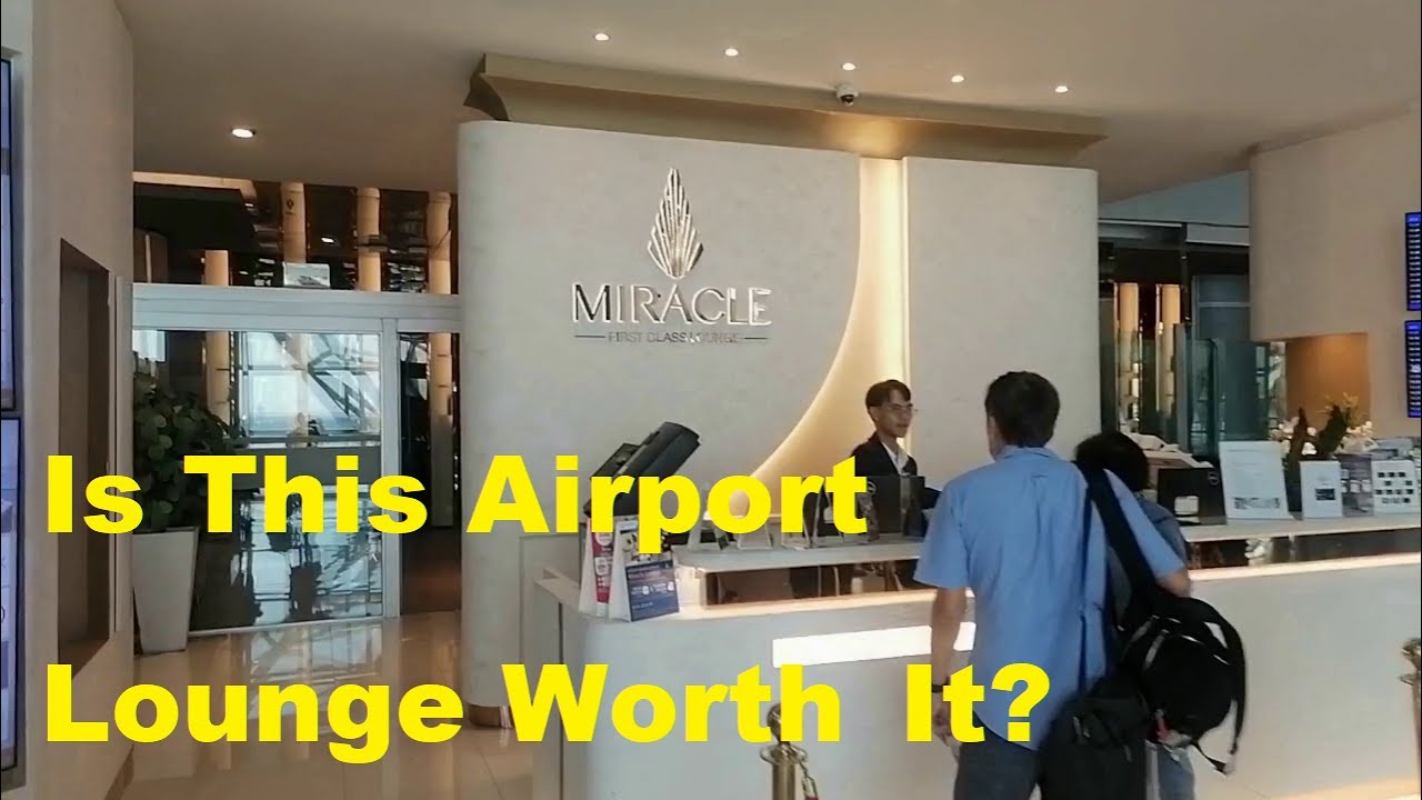 Miracle First Class Lounge Suvarnabhumi Airport Bangkok Thailand - YouTube